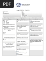 Surgical Safety Checklist 2024 Update | PDF | Anesthesia | Surgery