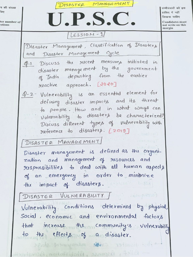 Disaster Management | PDF