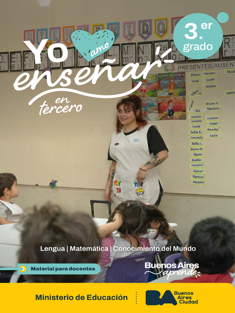 Yo Amo Aprender para 3er Grado. Ministerio Edcucación CABA | PDF | Enseñando | Aprendizaje