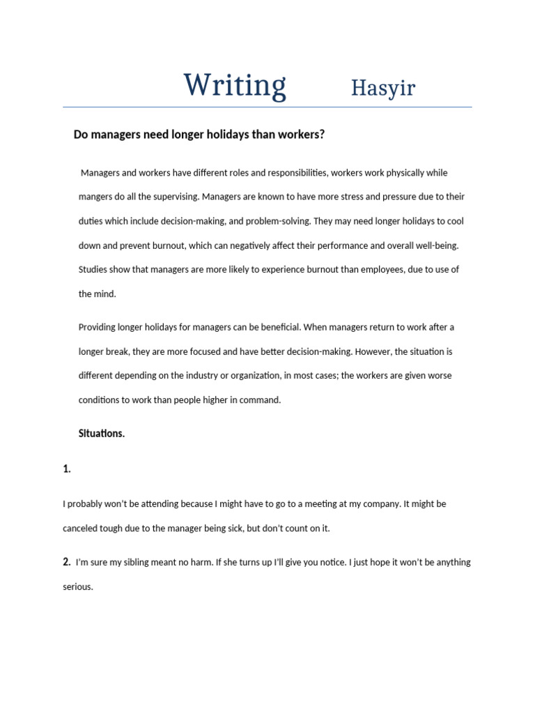 Writing 3 | PDF