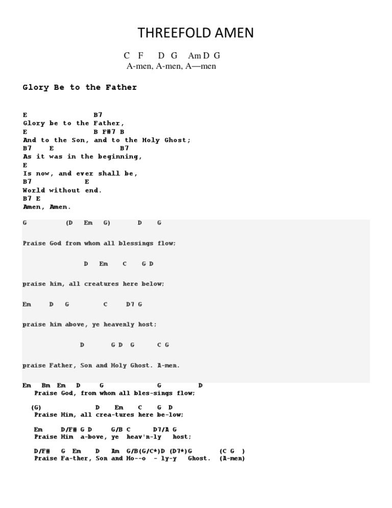 Threefold Amen | PDF