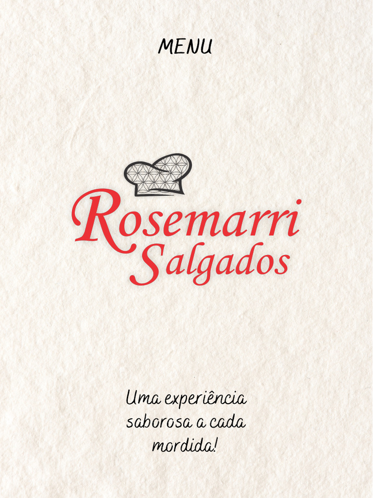 Cardápios Rosemarri Salgados | PDF | Culinária latino-americana | Culináriar