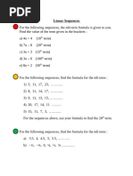 Grade 7 Sequences Worksheet Guide | PDF | Mathematics