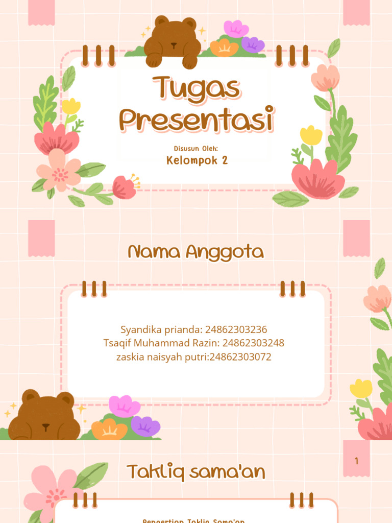 Pengertian dan Syarat Takliq Sama'an | PDF