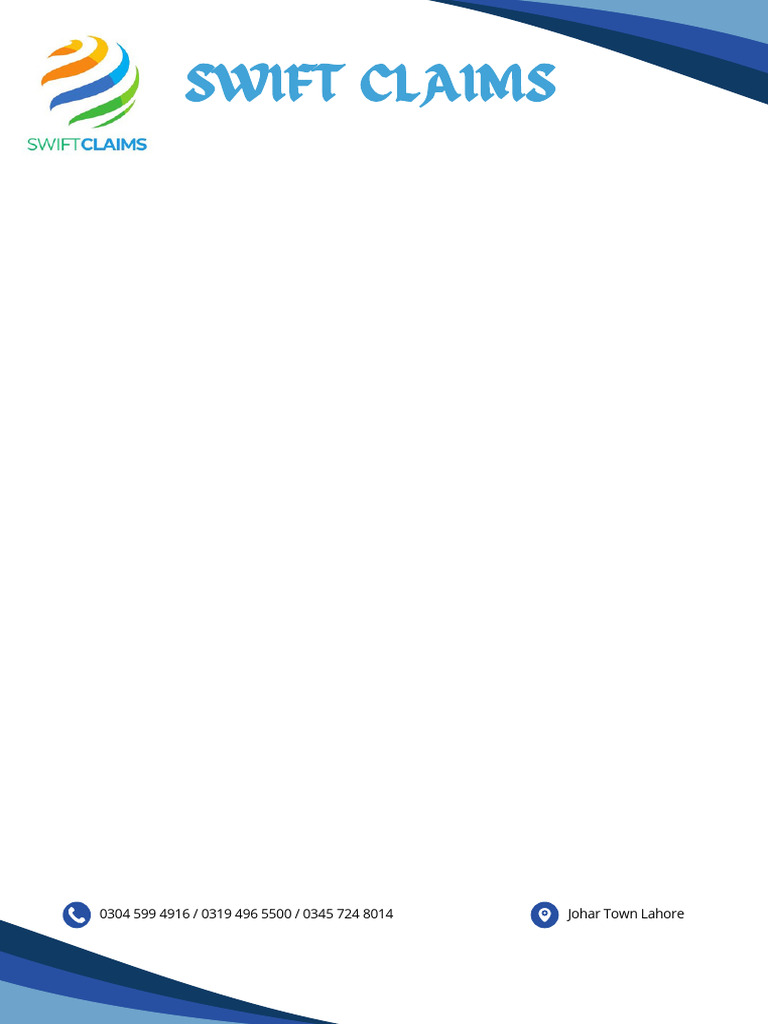 Swif Claims Letterhead | PDF
