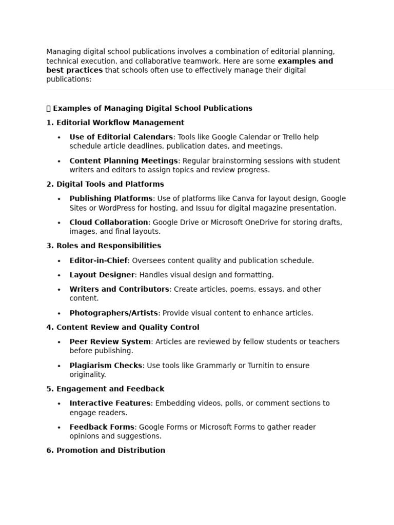 Best Practices for Digital School Publications | PDF | Page Layout ...