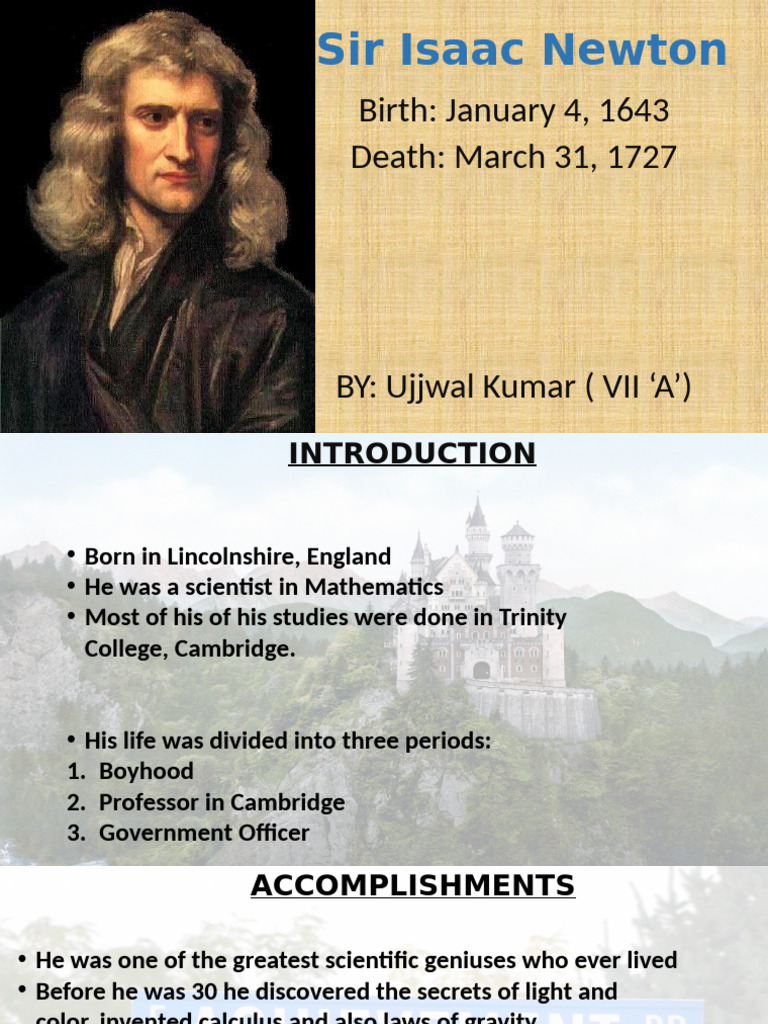 Sir Isaac Newton | PDF