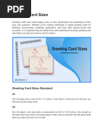 What Is The Size of Visiting Card | PDF | Paper | Printing