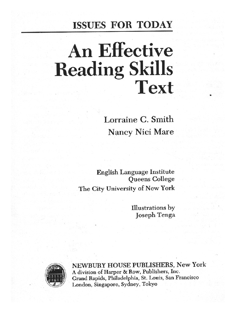 An Effective Reading Skills Text | PDF