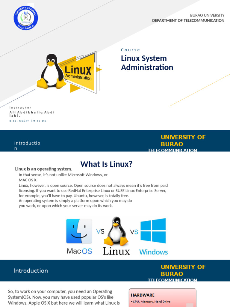 Introduction to Linux System Administration | PDF | Linux | Linux ...