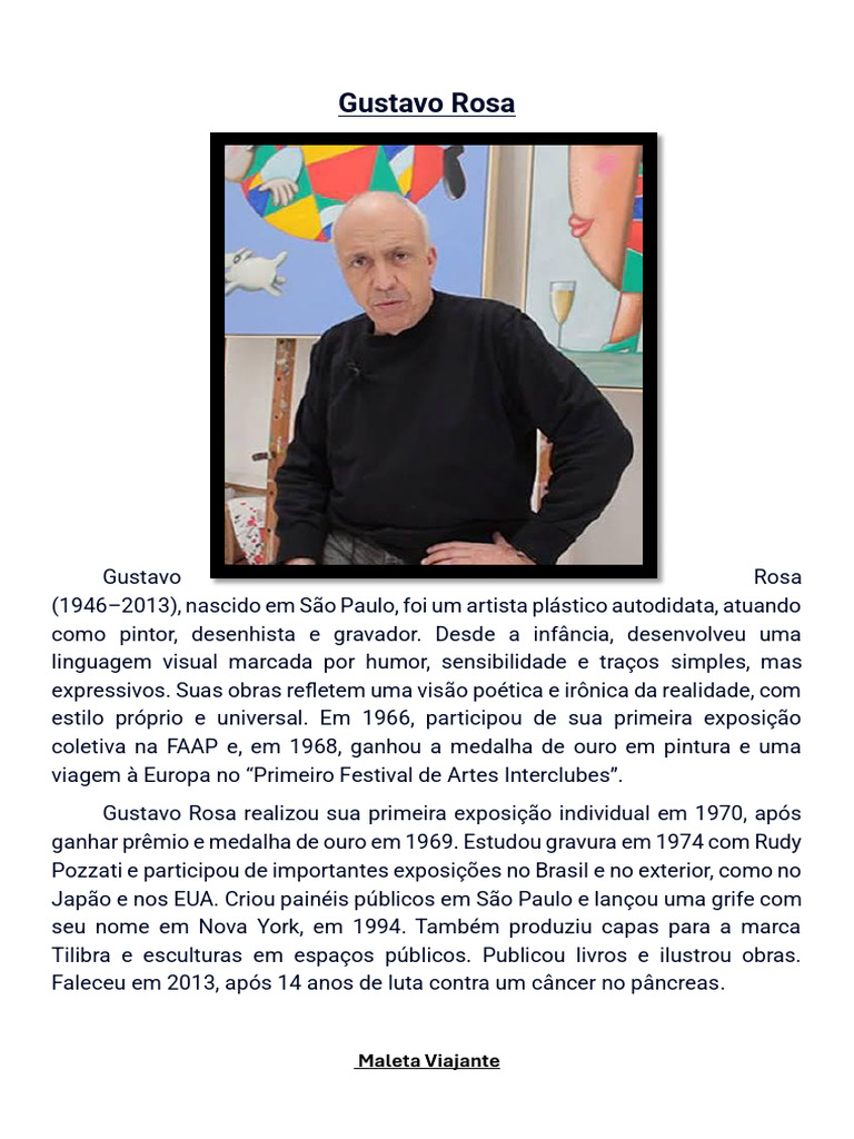 Gustavo Rosa Biografia | PDF