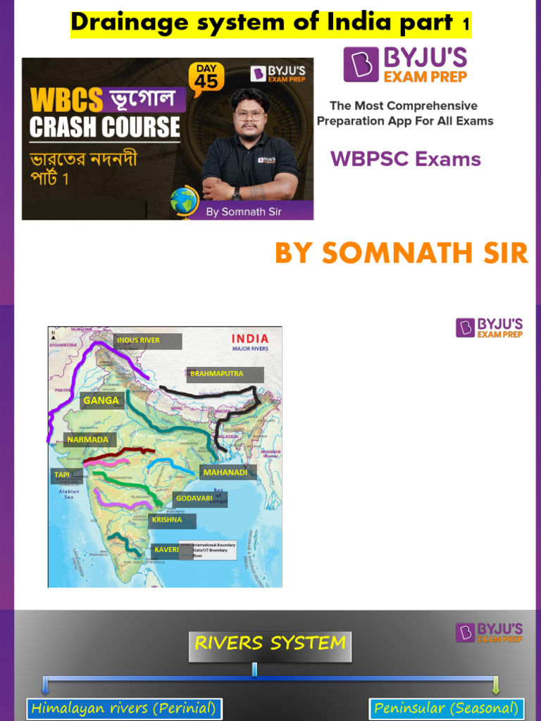 Drainage System of India Part 1 | PDF | Indus River | Hydrology