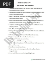 Class12 Physics Important Topics PYQ | PDF | Electric Current ...