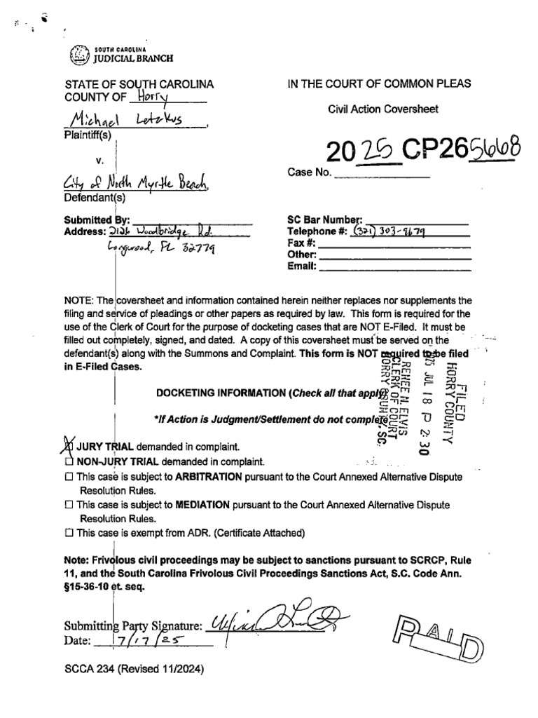 Lawsuit Over North Myrtle Beach Drowning | PDF