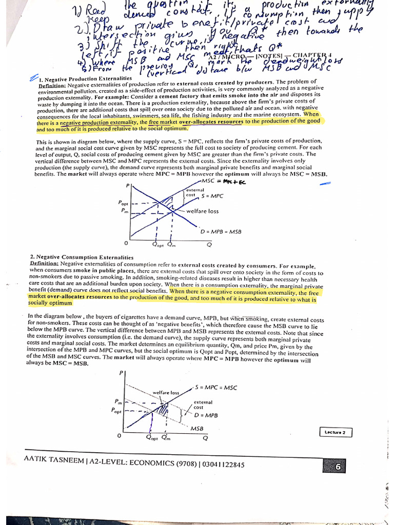 Micro Chapter 4-Economic Efficiency and Market Failure | PDF