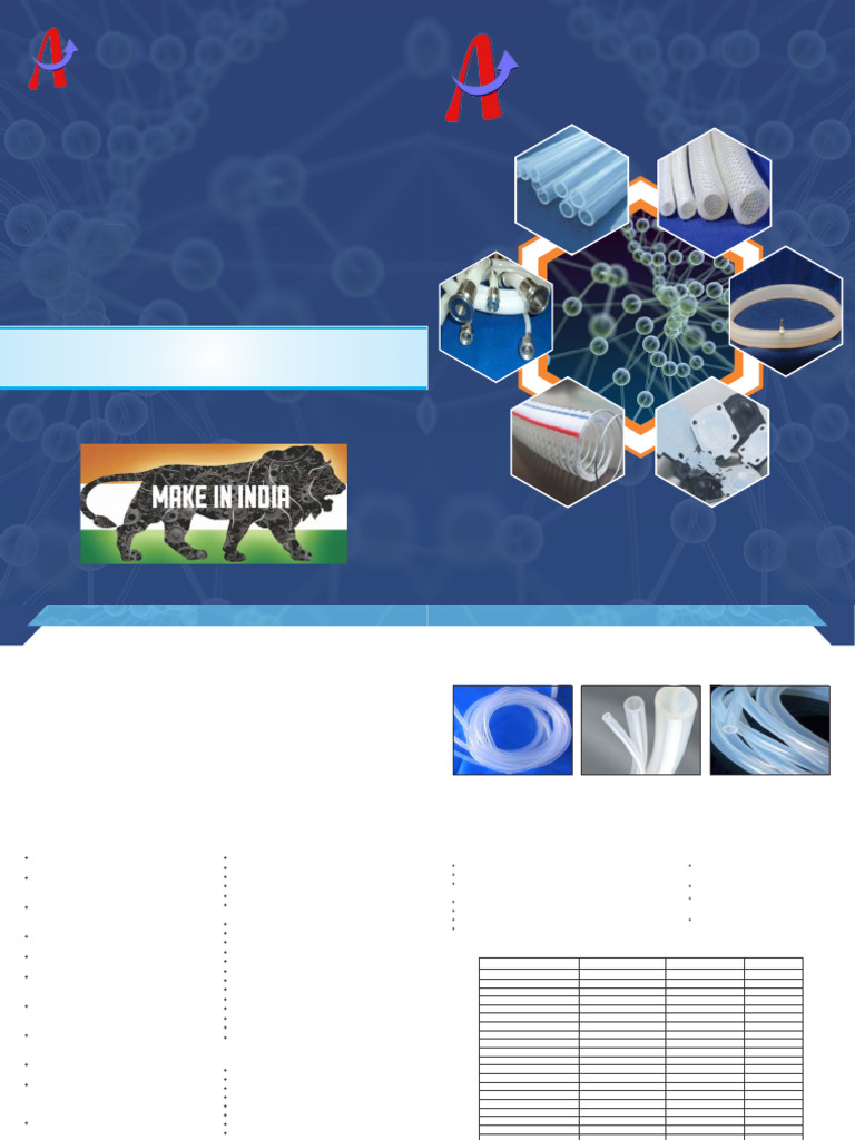 Amul Polymers: Silicone Tubing Solutions | PDF | Silicone | Natural Rubber
