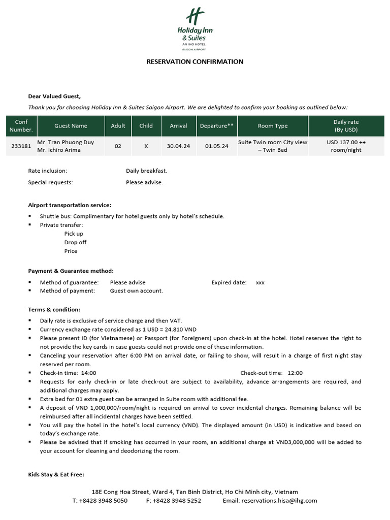 HCM Hotel | PDF | Ho Chi Minh City