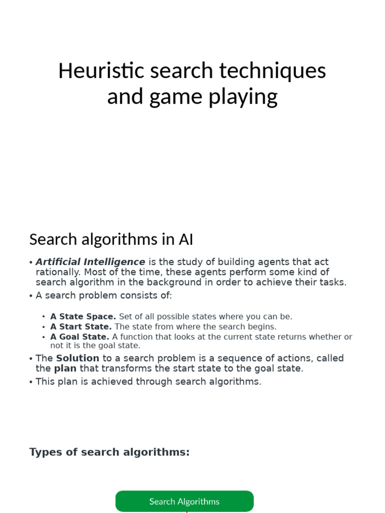 Unit-2 Heuristic Search Techniques and Game Playing | PDF | Discrete ...