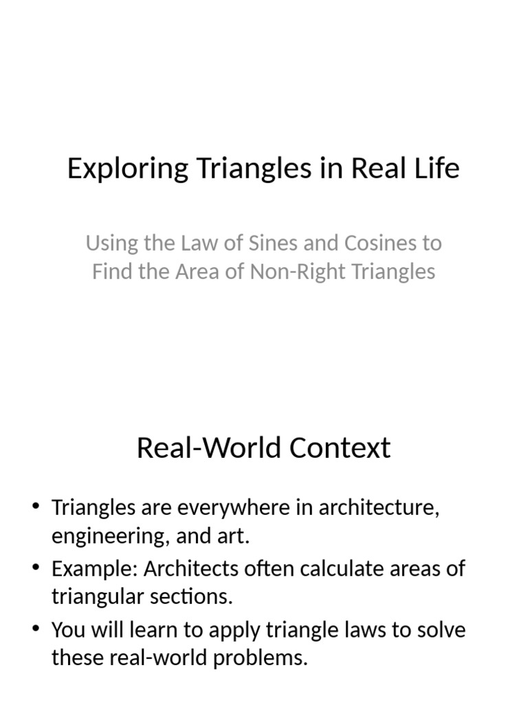 Real-World Triangle Applications | PDF