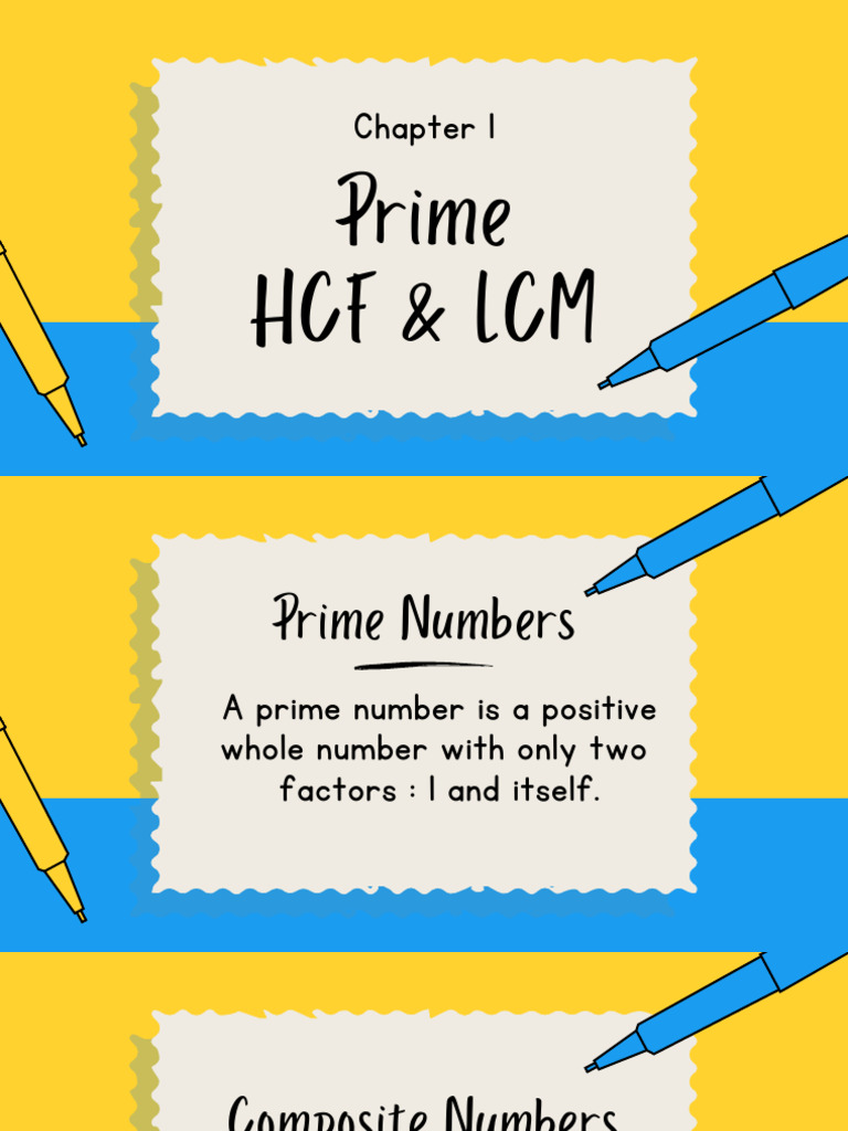 All About Prime Numbers Presentation in Yellow Blue Illustrative Style ...