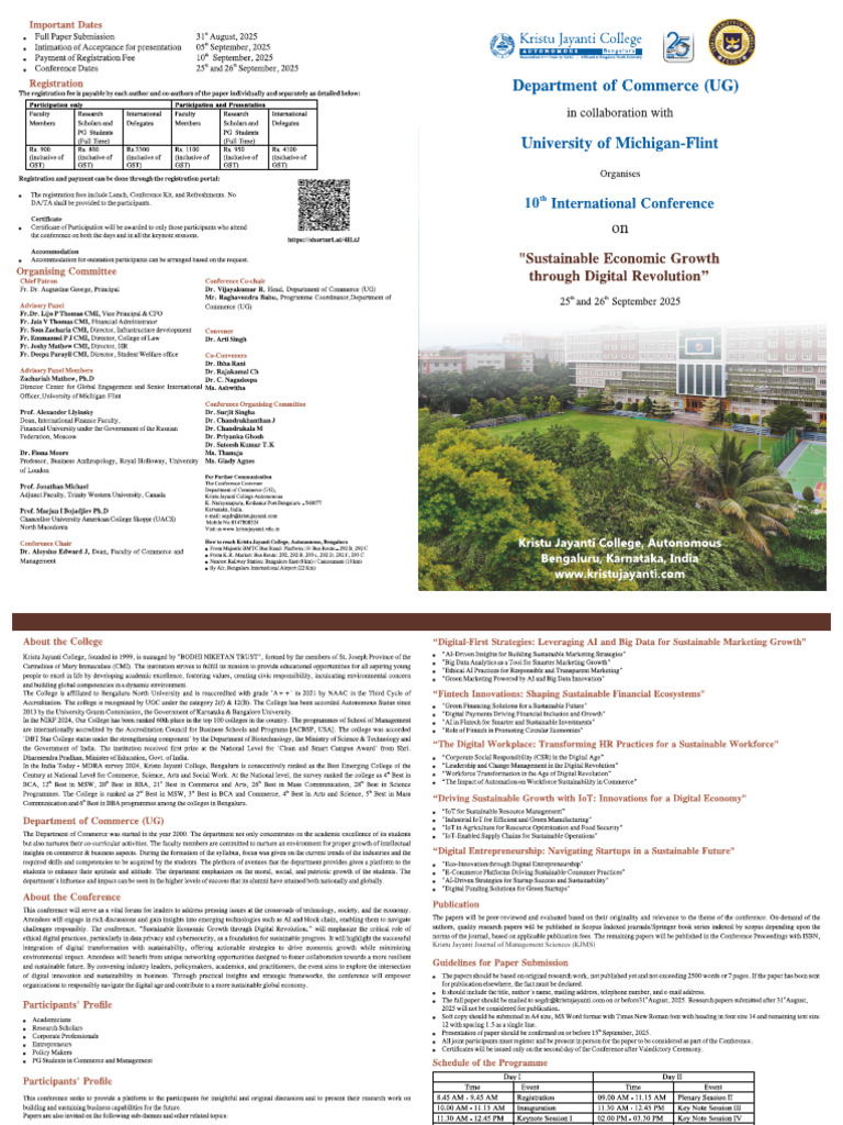 New International Conference Brochure 2025 | PDF