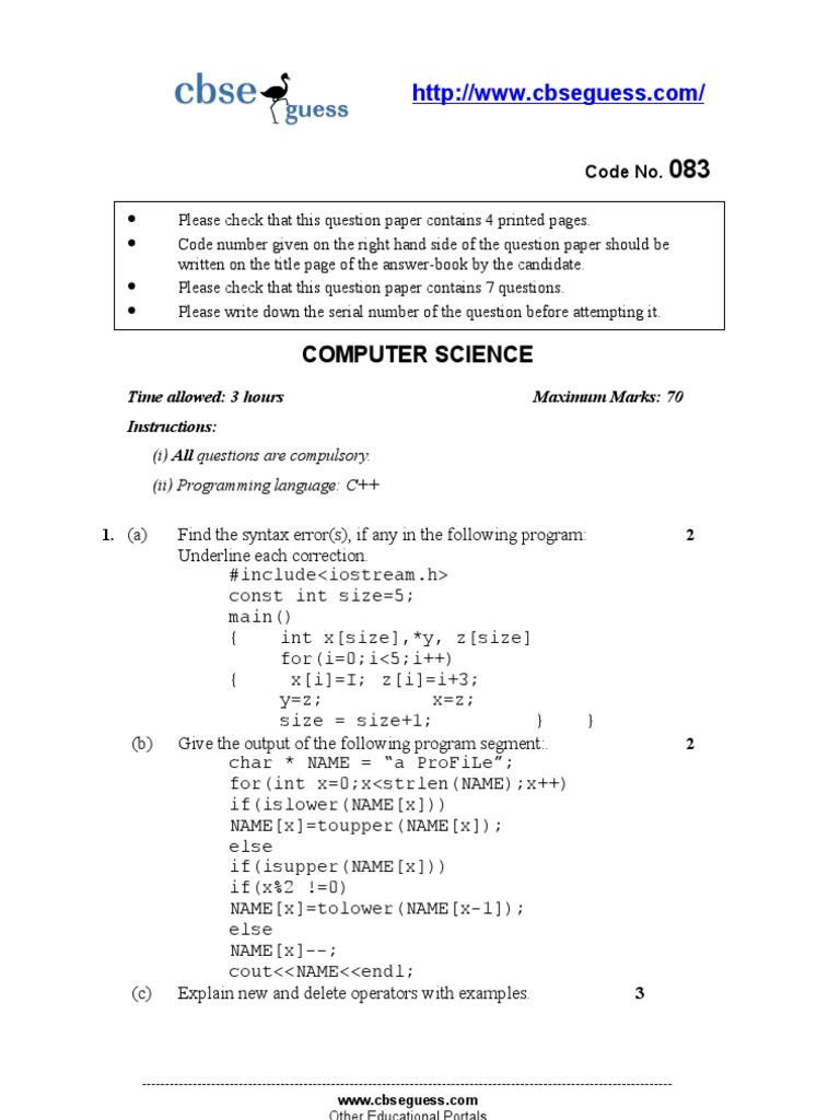 Iind Term December Class Xii Cs | PDF | Data Management | Areas Of ...