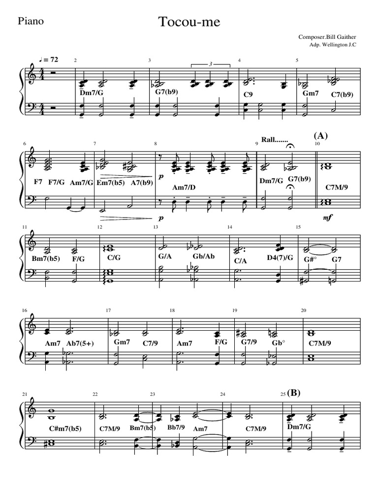 Tocou Me Piano | PDF