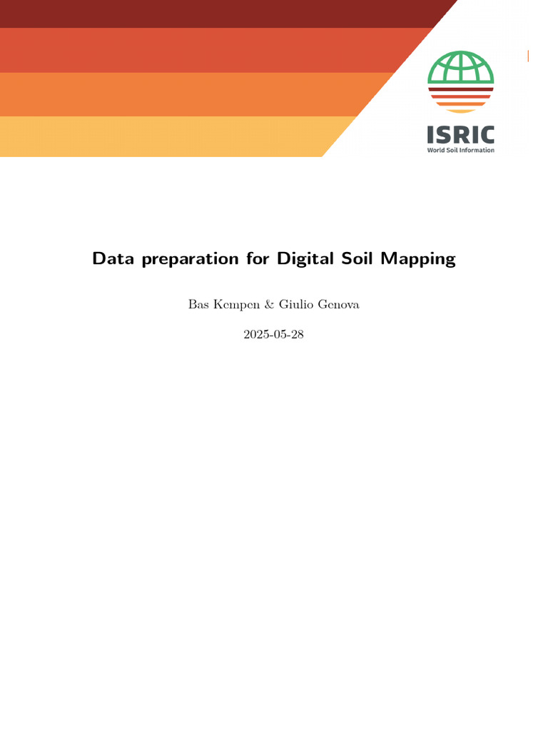 Data Preparation For Digital Soil Mapping | PDF | Computer File ...