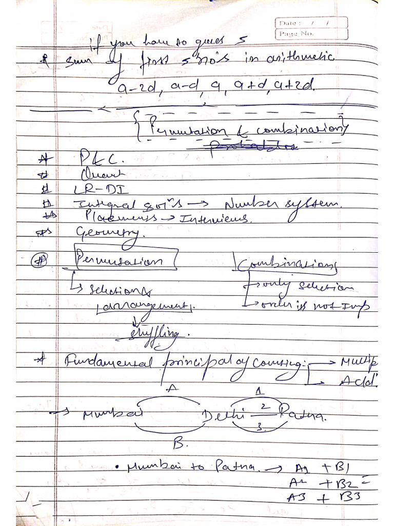 Permutations and Combinations | PDF