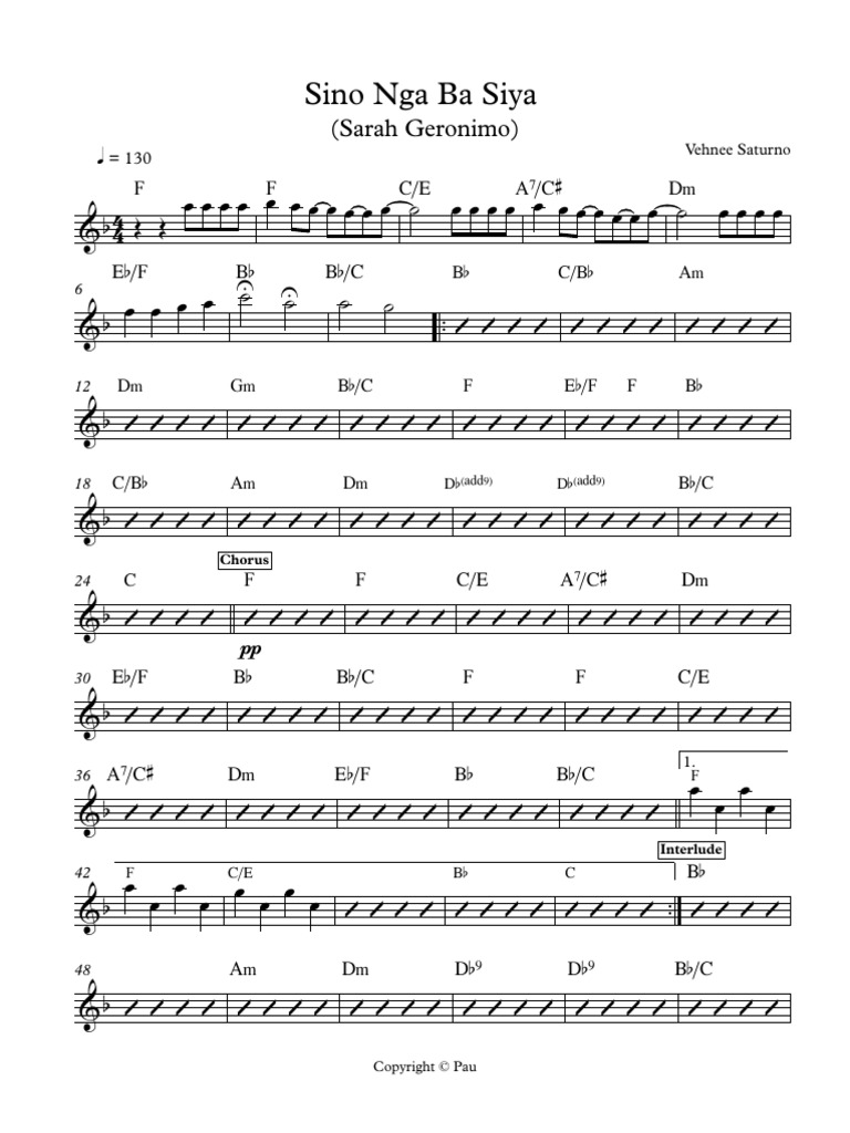 Sino Nga Ba Siya (Sarah Geronimo) | PDF