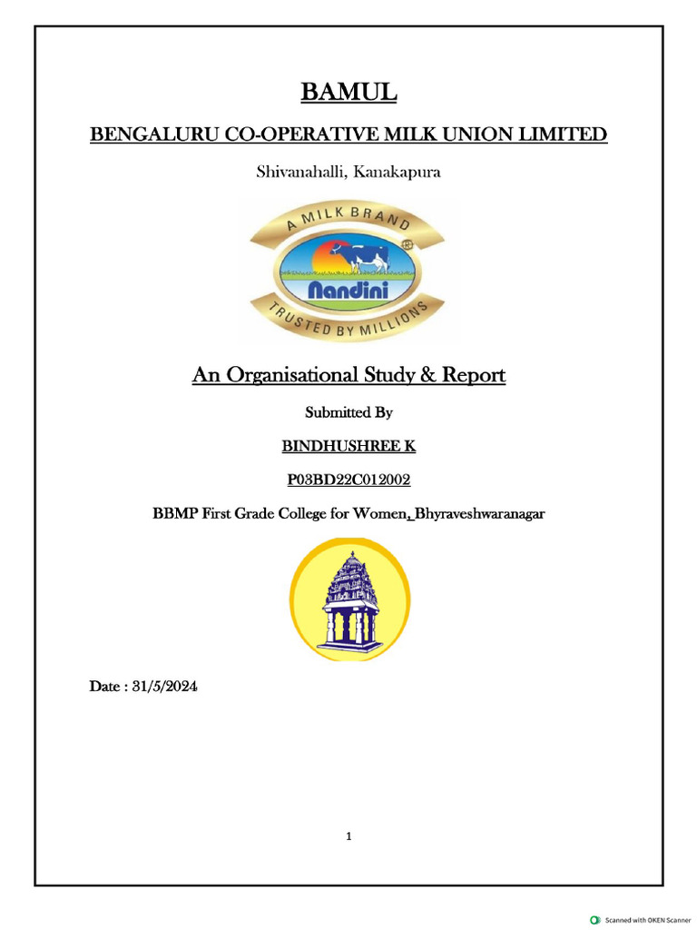 Industrial Visit BAMUL | PDF