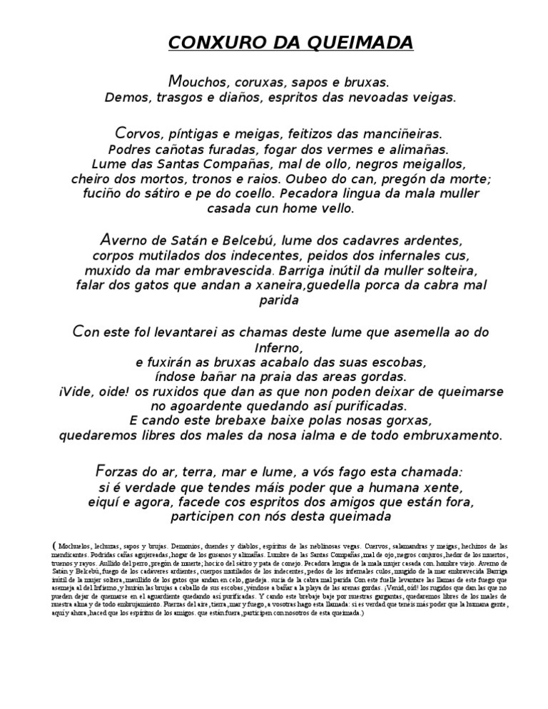 Conxuro Da Queimada | PDF | Antropología cultural | Vida futura