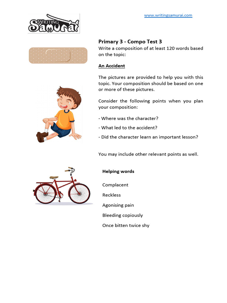 Picture Composition For Primary 3 An Accident | PDF