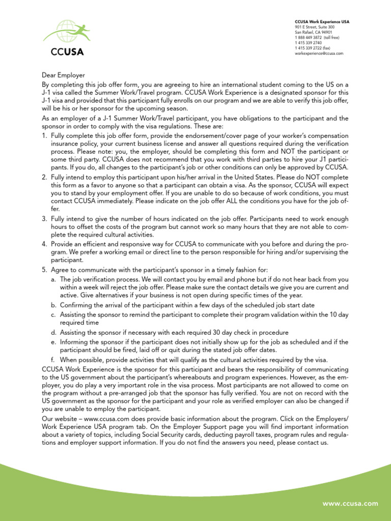 2026 Independent Job Offer Form | PDF | Overtime | Payroll