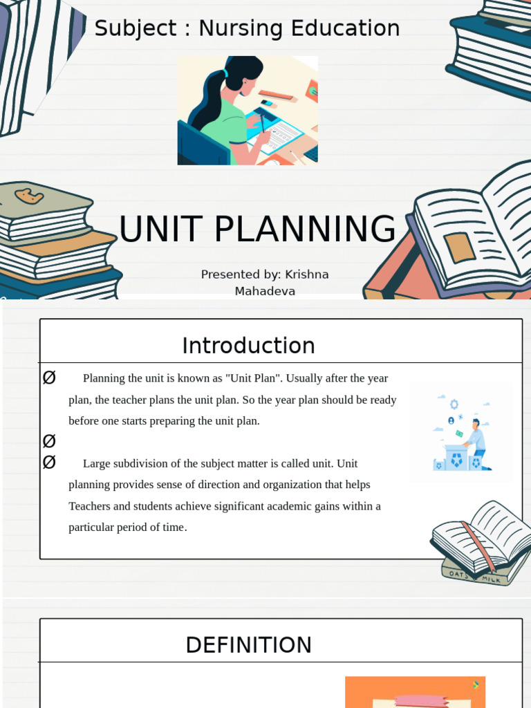 Unit Planning in Nursing Education | PDF | Teachers | Experience