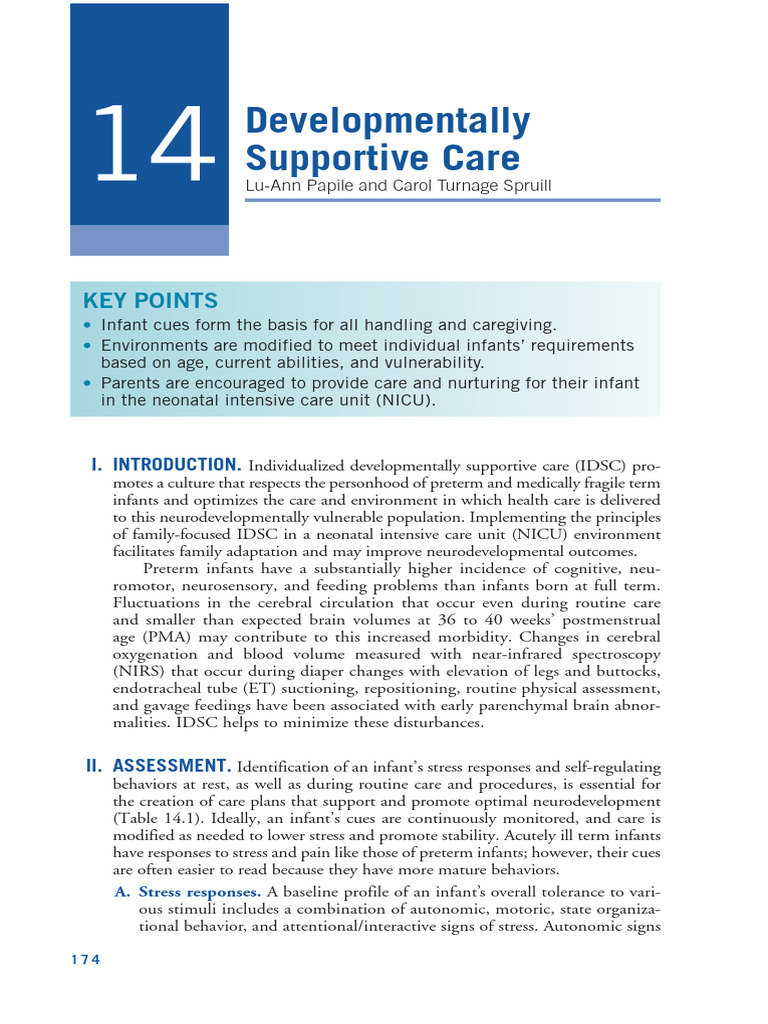 Developmentally Supportive Care in NICU | PDF | Neonatal Intensive Care ...