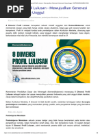 8 (Delapan) Dimensi Profil Lulusan | PDF