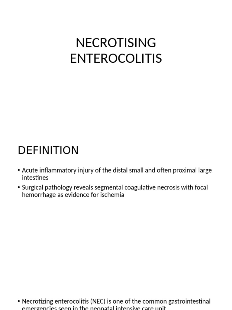 Overview of Necrotizing Enterocolitis | PDF | Necrosis | Human Diseases ...