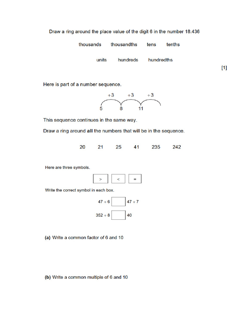 End of Semester 1 G5 Revision | PDF
