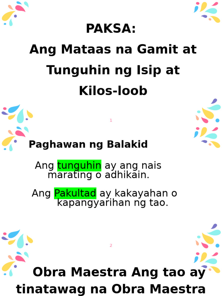 q1 Topic 1 Isip at Kios Loob For Students | PDF