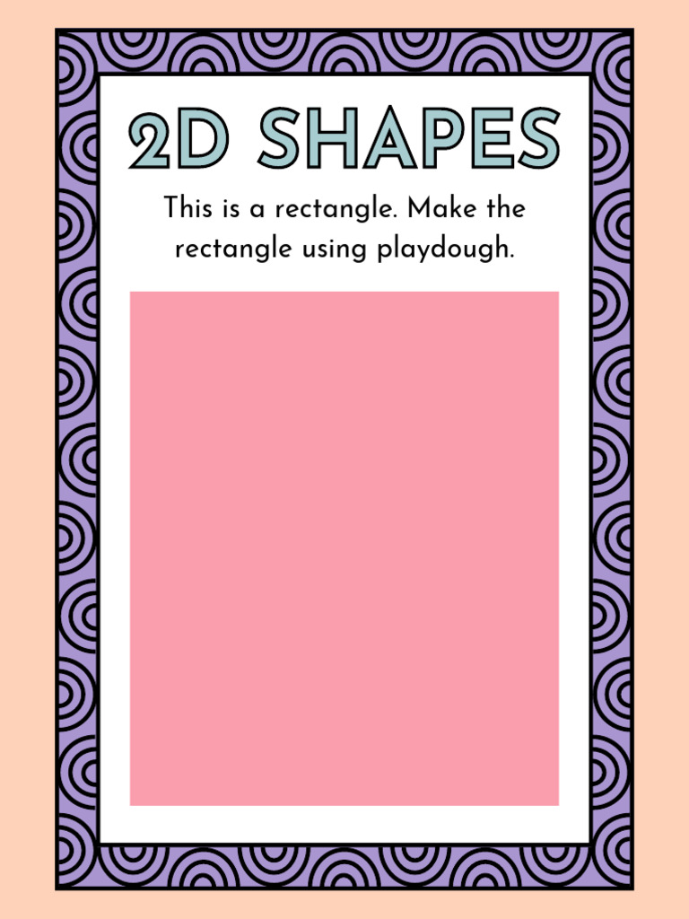 2D 3D Shapes Playdough | PDF