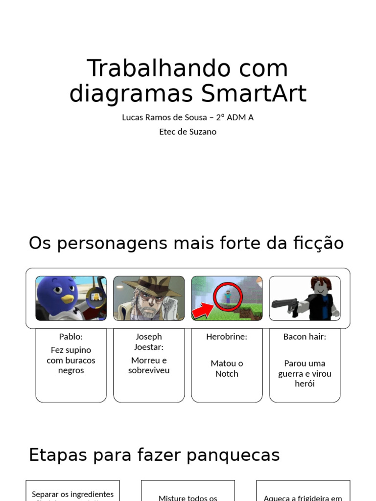 Trabalhando Com Diagramas SmartArt | PDF