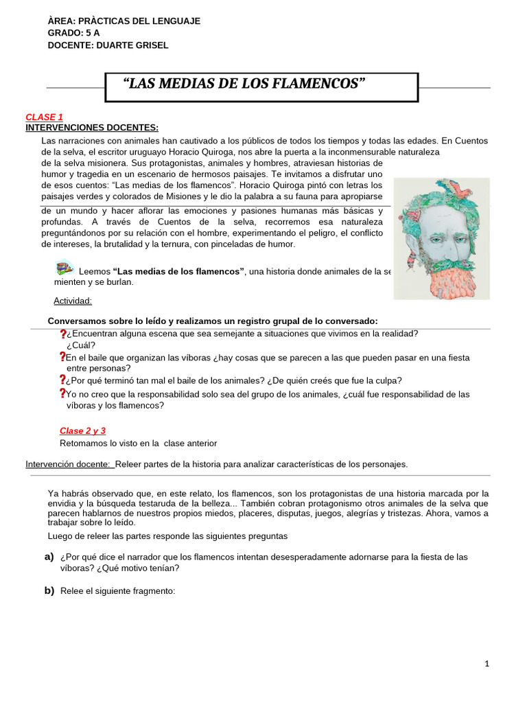 Secuencia Las Medias de Los Flamencos | PDF