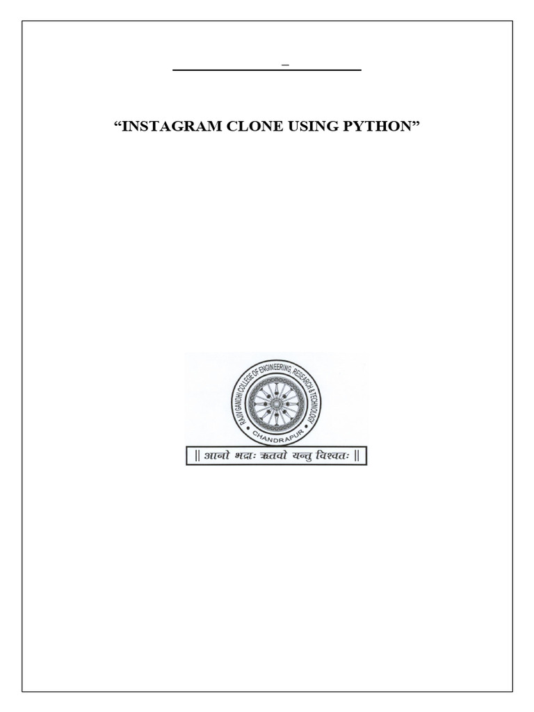 Instagram Clone Project Report | PDF | Ibm Pc Compatibles | Popular ...