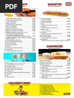 Tuck Shop Menu Highlights | PDF | Hamburgers | Salad