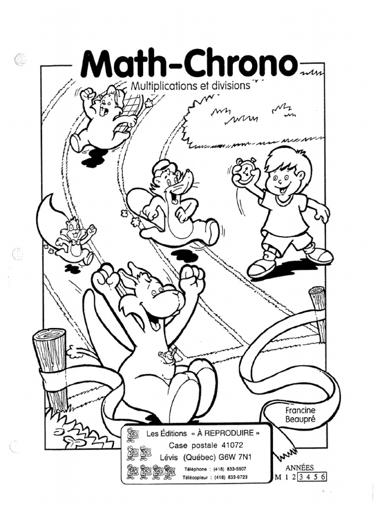 Math-Chrono, Multiplications Et Divisions | PDF
