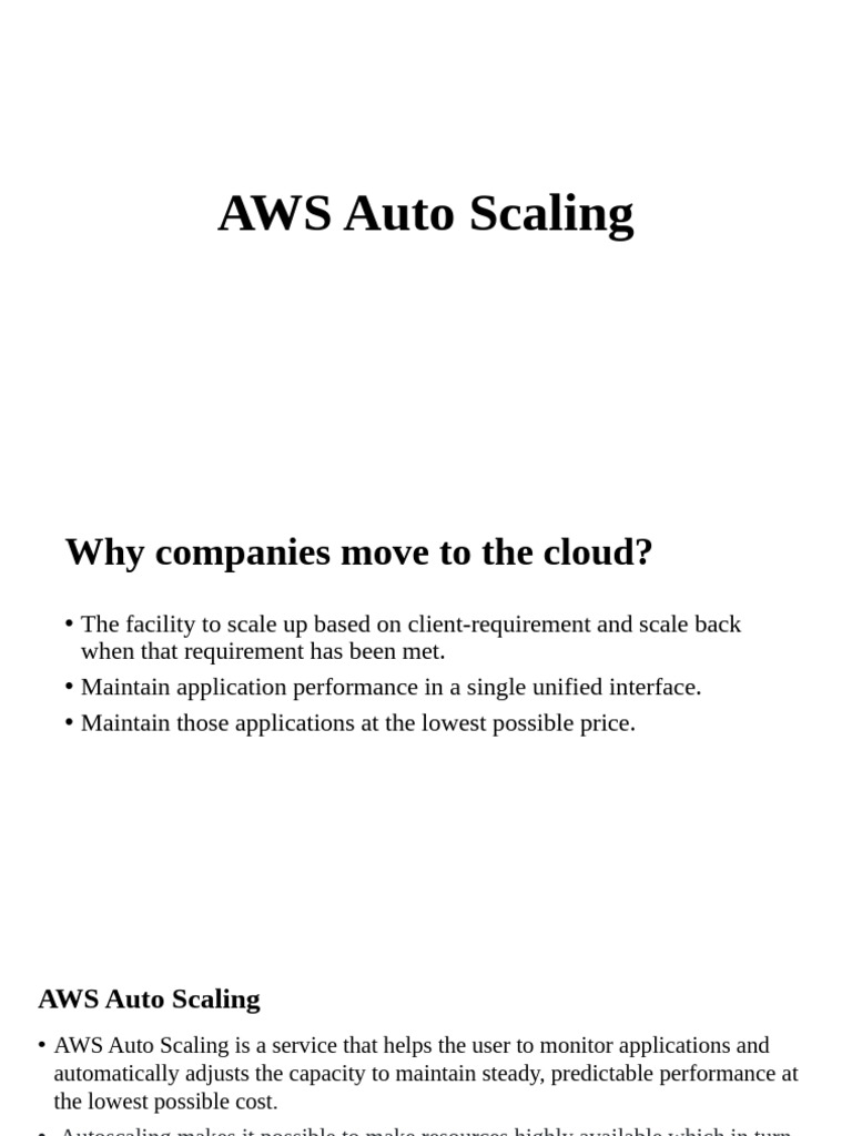 Auto Scaling and Load Balancer | PDF | Load Balancing (Computing ...