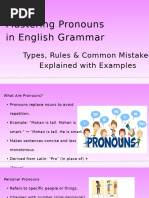 Comprehensive English Pronouns Chart | PDF
