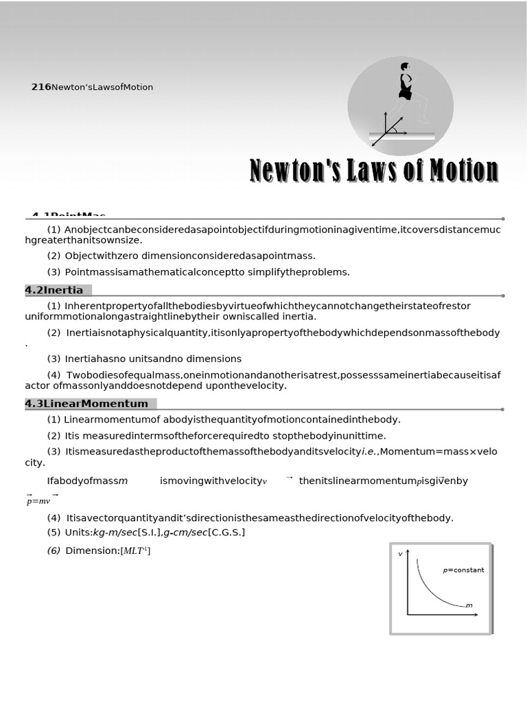 5 Newtons Law of Motion | PDF | Acceleration | Physical Quantities