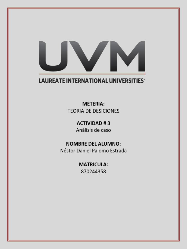 A3 - NDPE - Analisis de Caso | PDF